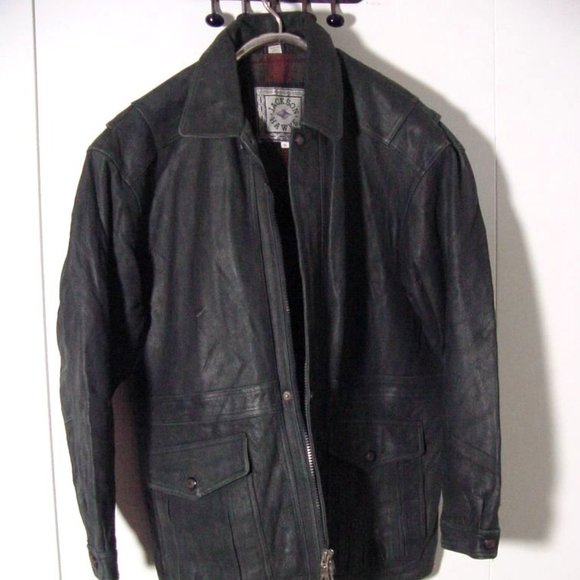 Jackson Hawke | Jackets & Coats | Vtg 9s Rare Jackson Hawke Black ...